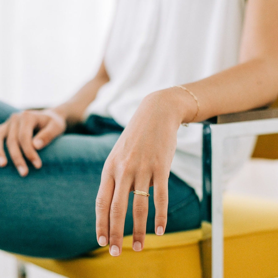 Dot Stackable Ring - Handmade 14-karat Gold-Filled Ring | Go Rings Ring