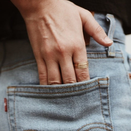 Gold Go Ring - Handmade 14-karat Gold-Filled Wire Ring | Go Rings